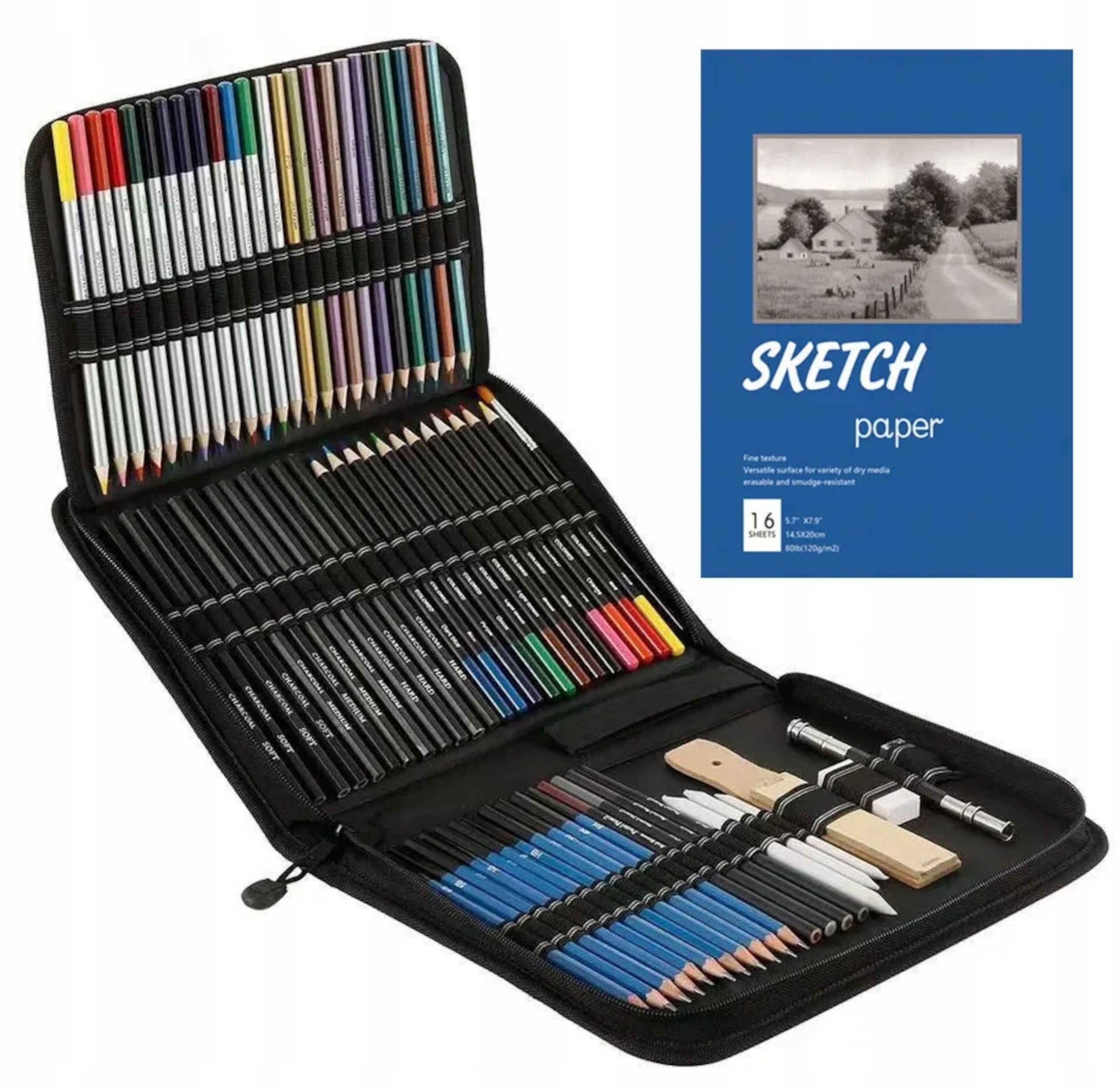 Profesjonalny Zestaw Do Szkicowania Rysowania 72w1 - Inna marka | Sklep ...