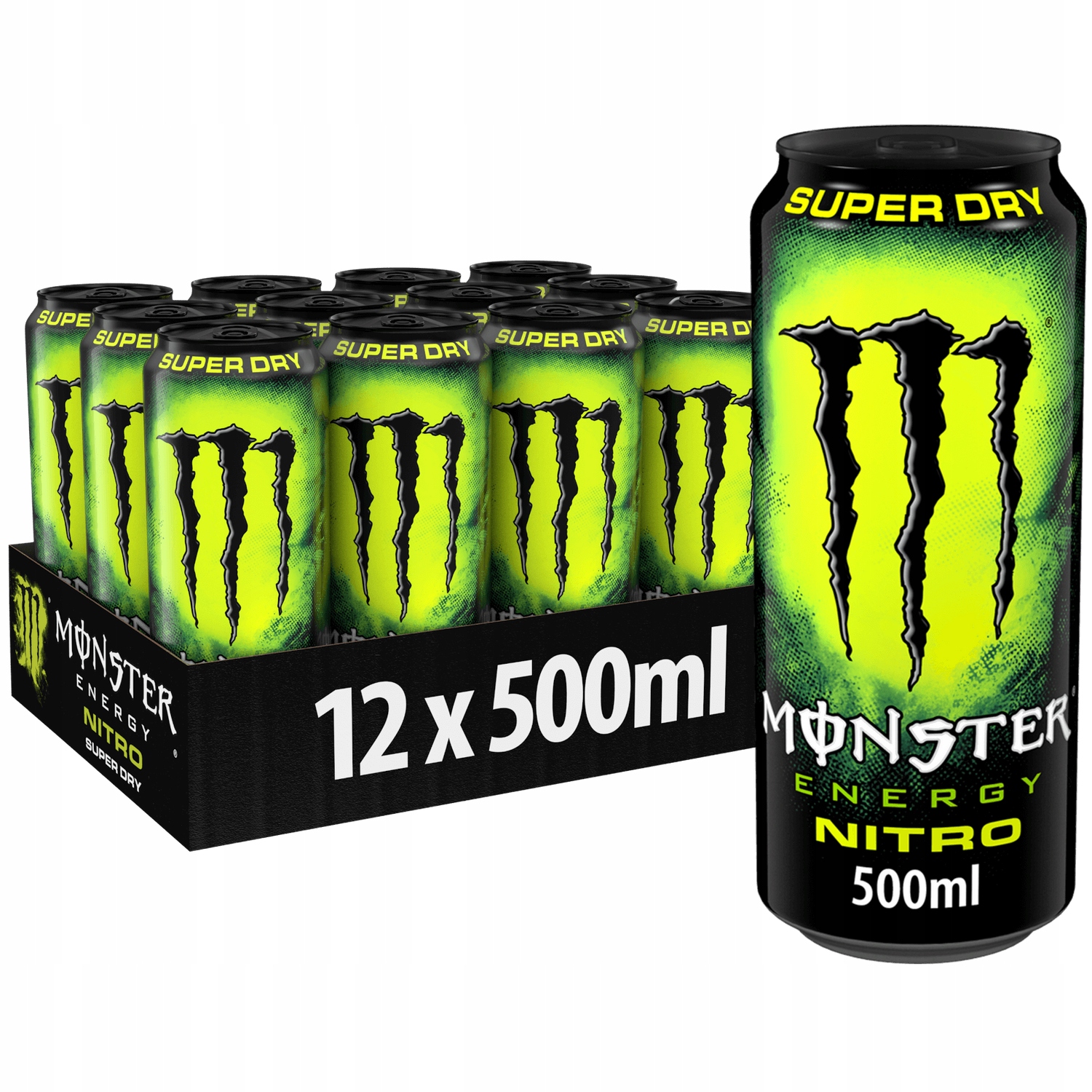 MONSTER ENERGY NITRO Super Dry Napój 500ml x12 (5060751218937) • Cena ...