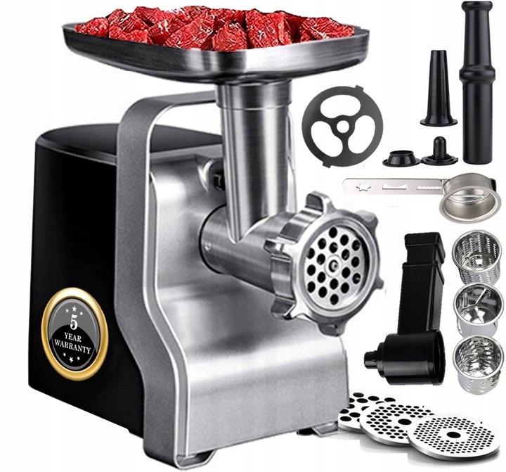 Maszynka do mielenia mięsa Zilan czarna 2100 W 1,80 kg/min 3 sitka ...