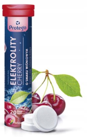Protego Elektrolity Cherry witamina C 20 tab.mus. (5905108790066) • Cena, Opinie • Preparaty ...
