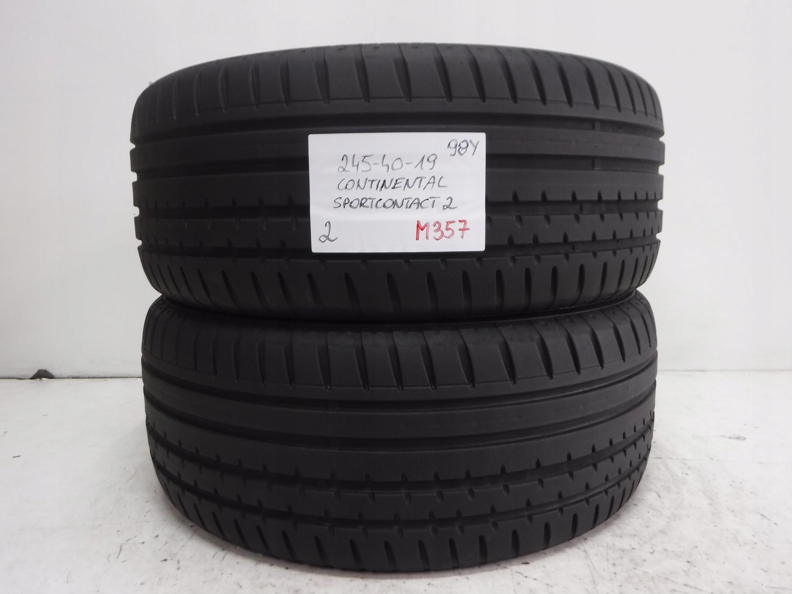 OPONY LETNIE CONTINENTAL SPORTCONTACT 2 245/40/19 98Y za 600.00PLN z LUBIN - Allegro - (16013037431)