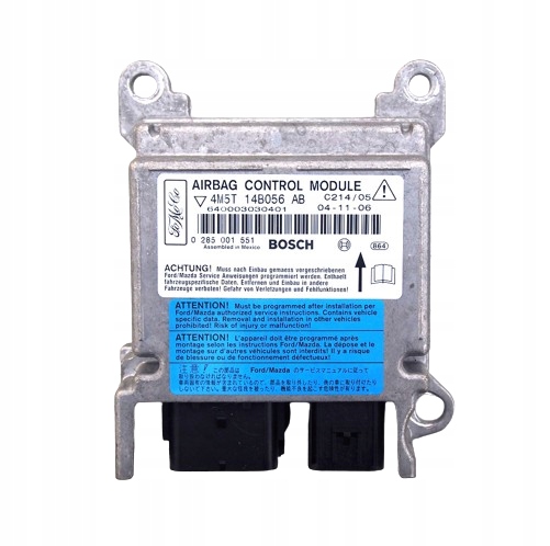 MODUŁ SENSOR PODUSZEK AIR-BAG FORD C-MAX MK1 / FOCUS MK2 4M5T-14B056-AB ...