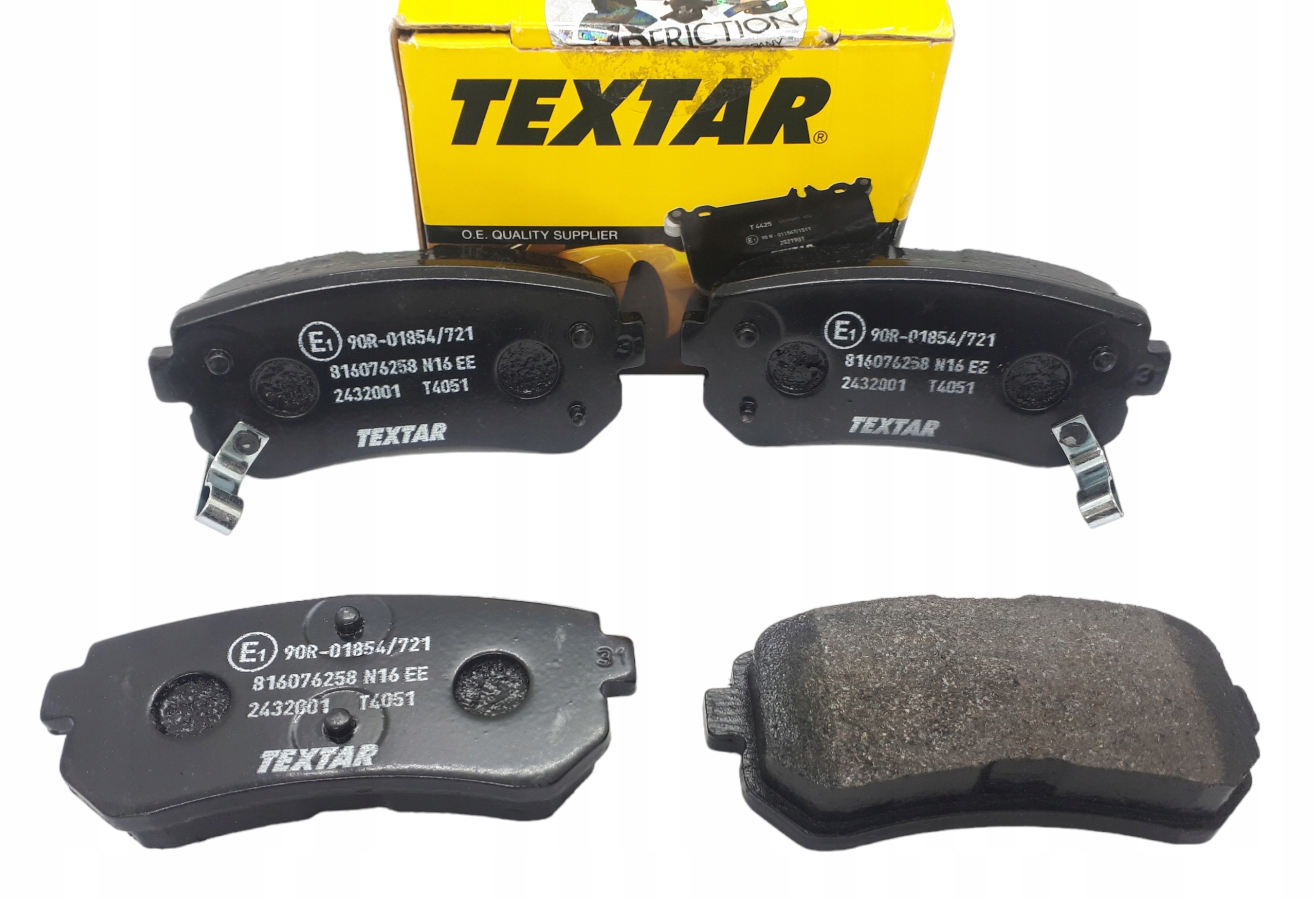 KLOCKI HAMULCOWE OSI TYŁ TEXTAR HYUNDAI ACCENT III KIA RIO II SPORTAGE II 4019722277429 za 84 ...