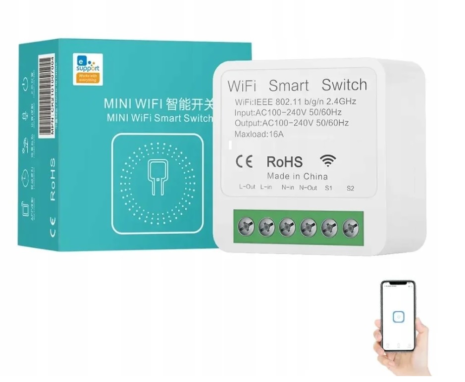 Mini WiFi relé 16A 230V eWeLink 1CH za 11,54 € - Allegro