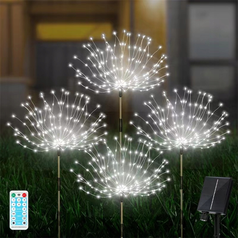 4 x LAMPA SOLARNA OGRODOWA DMUCHAWIEC FIREWORK LED (378) • Cena, Opinie • Wbijane, solarne ...