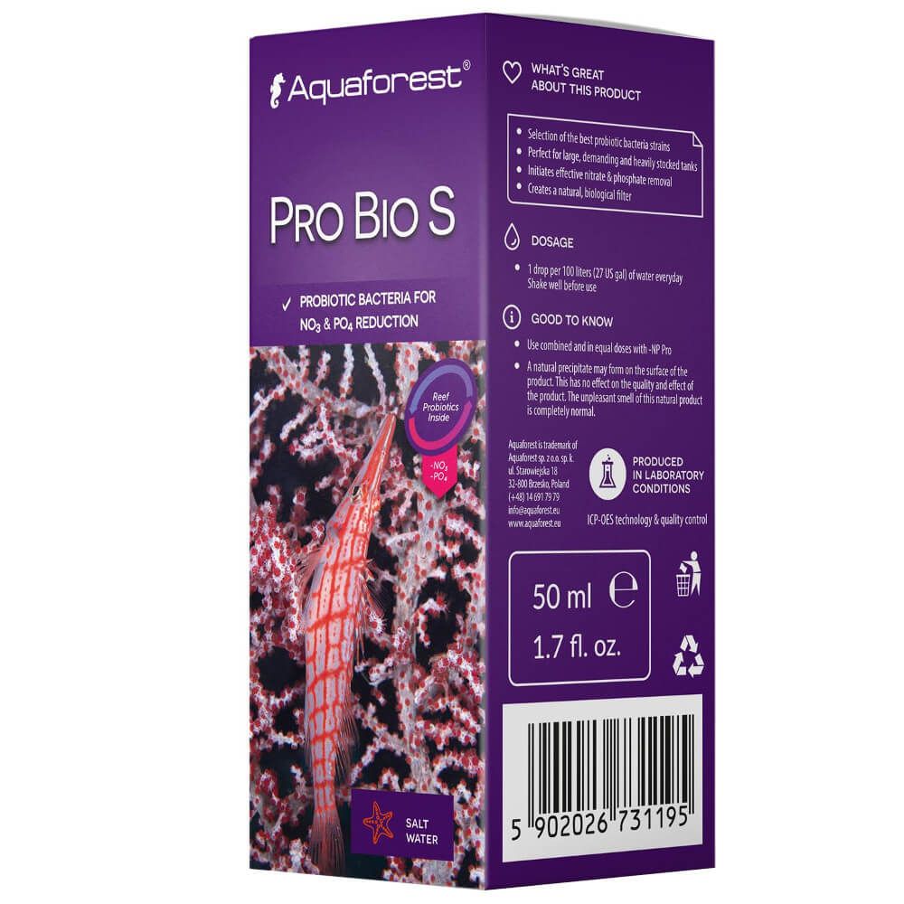 Aquaforest ProBioS 50ml - Bakterie Probio • Cena, Opinie - Allegro