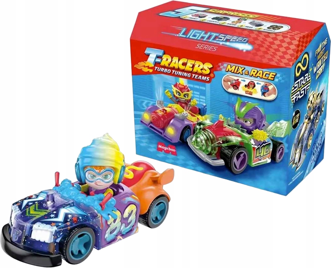 Samochód T-Racers VI Light Speed Car & Racer mix • Cena, Opinie - Allegro
