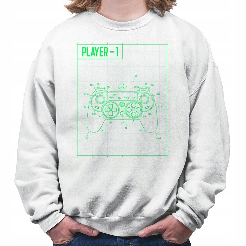 Bluza B-B dla gracza pad rysunek techniczny b • Cena, Opinie - Allegro