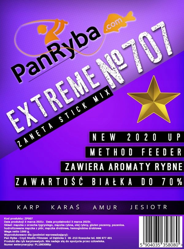 Pan Ryba 707 Extreme 1kg etetőanyag, (5904035358080) • Ár, Vélemények ...