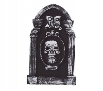 Nagrobek - RIP z czaszką - odpoczywaj w pokoju - 50 x 30 cm - HALLOWEEN ...