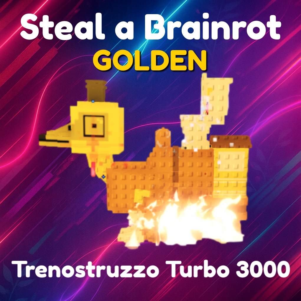 GOLDEN Trenostruzzo Turbo 3000 w Steal a Brainrot |Brainrot gra |Roblox| | Wrocław | Kup teraz ...