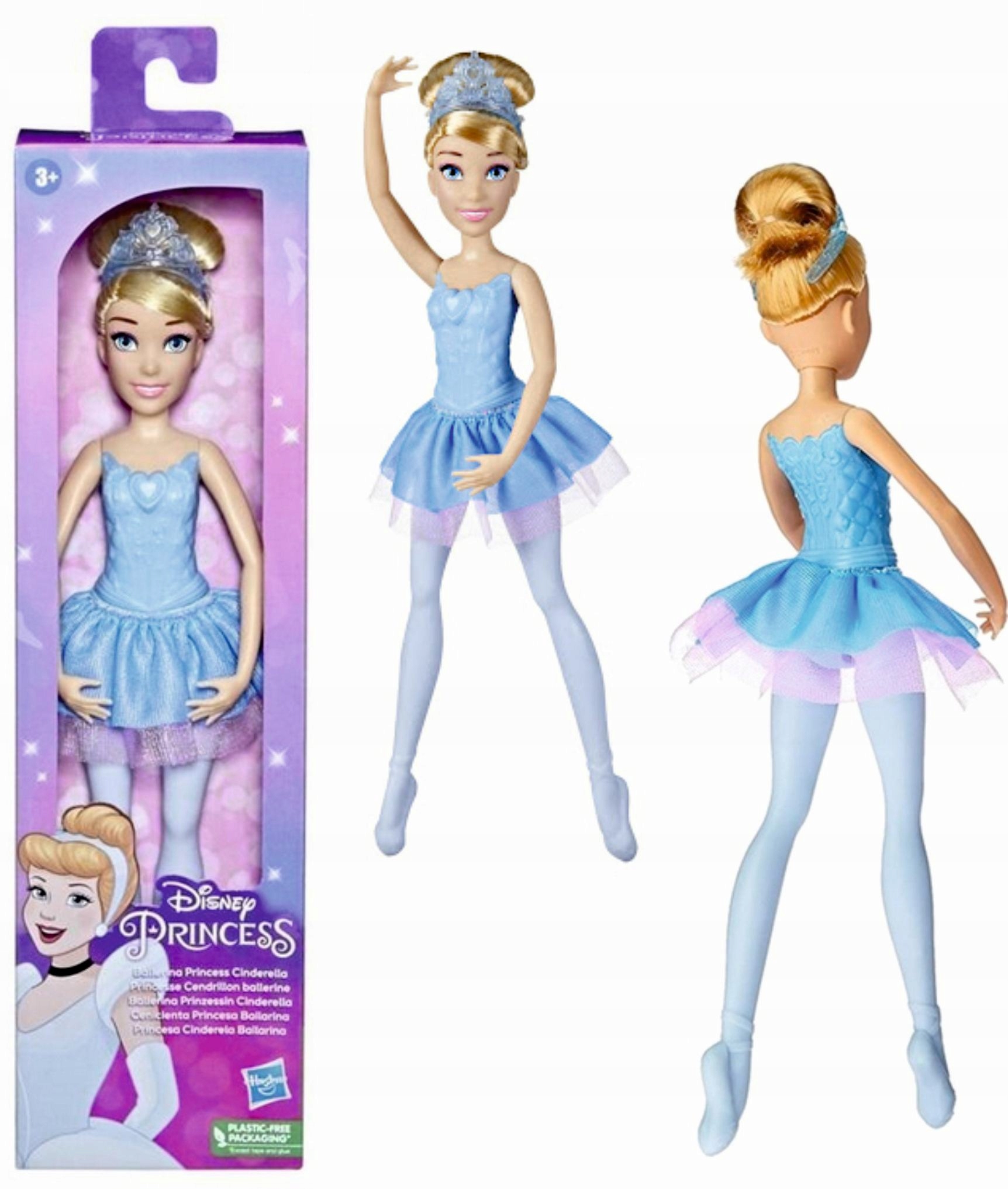 DISNEY PRINCESS CINDERELLA KOPCIUSZEK LALKA KSIĘŻNICZKA BALETNICA ...