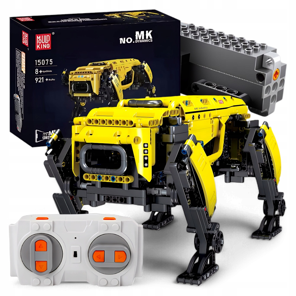 Klocki Mould King 15075 RC Robot Pies na Pilota Zestaw Klocków 921 ele ...