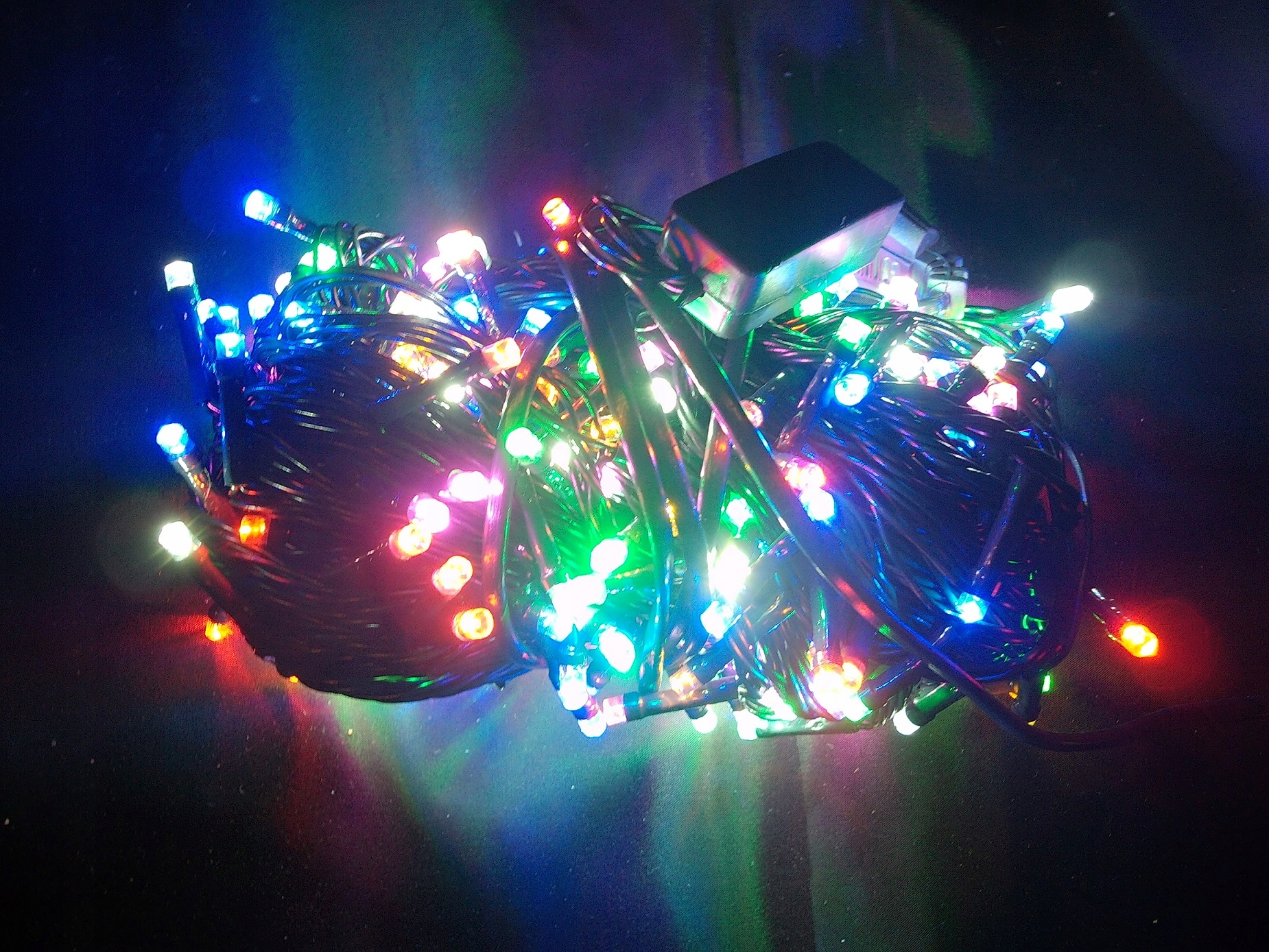 LAMPKI CHOINKOWE 300 LED ŚWIECĄCE NA STAŁE KOLOROWE 22 m BEZ FLASH ...