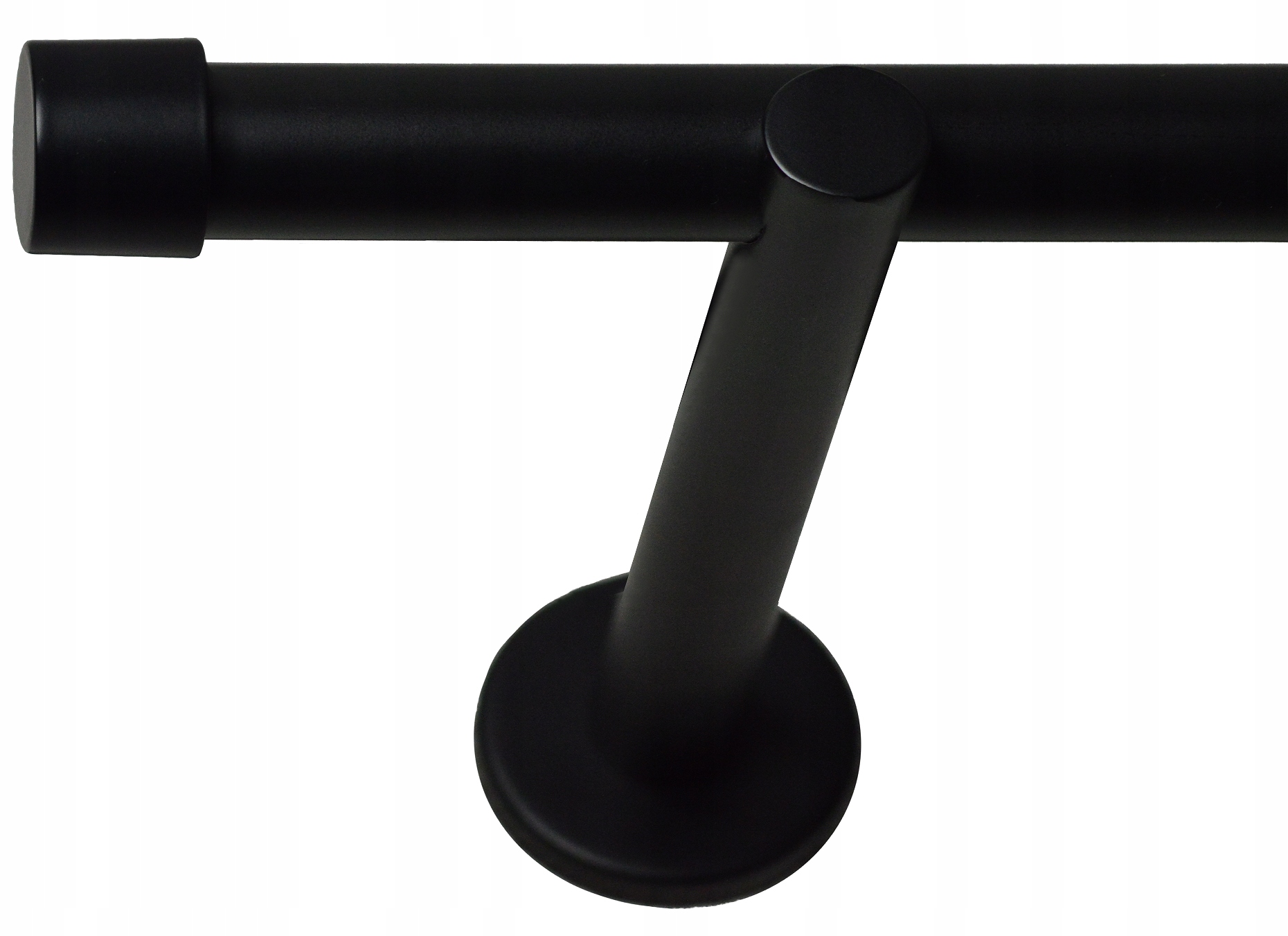 KARNISZ POJEDYNCZY METALOWY 200CM 19MM KARNISZE DO WYBORU CZARNY MAT ...