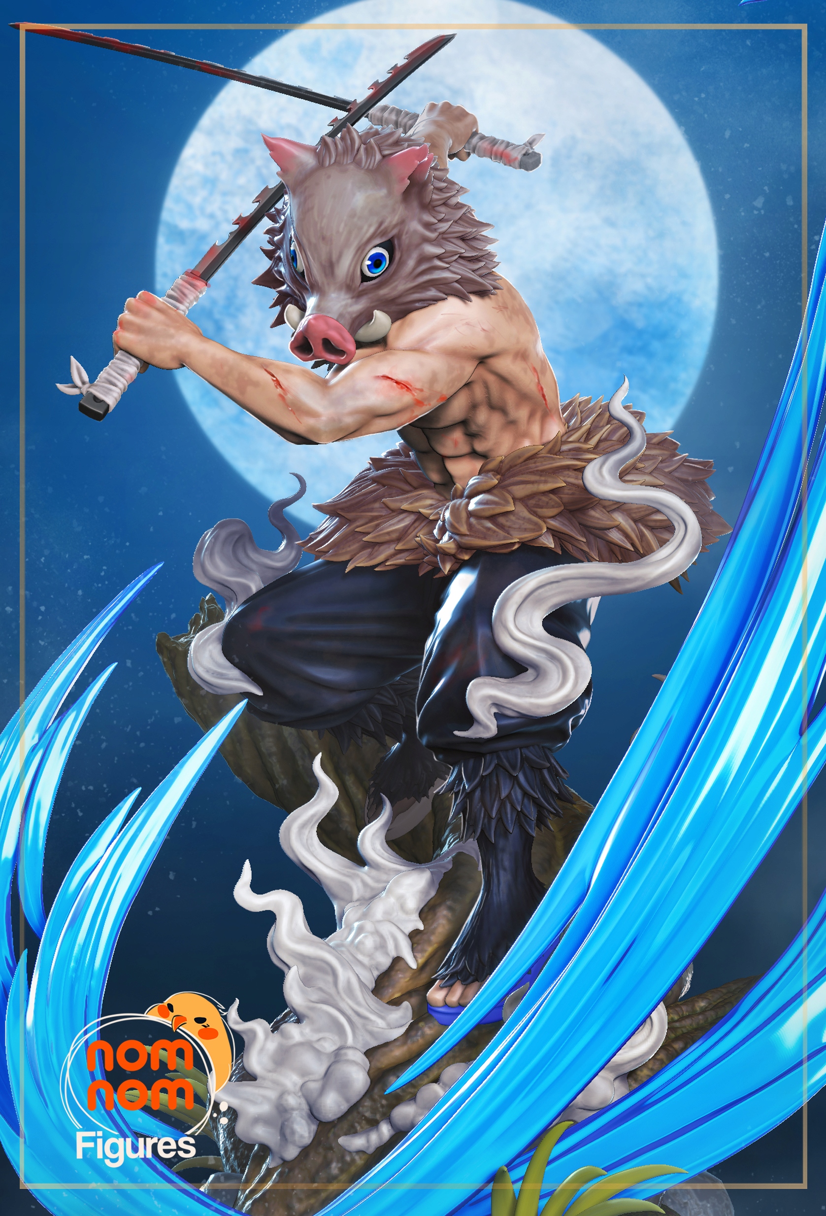 Inosuke Demon Slayer NomNom Figures 3D nyomtatás 14K Ajándék za 23470 ...