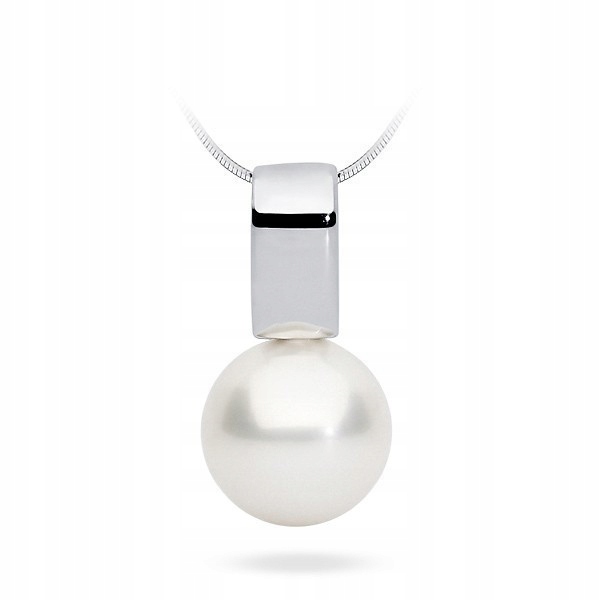 Wisiorek biały perła 12mm 8959900779 - Allegro.pl