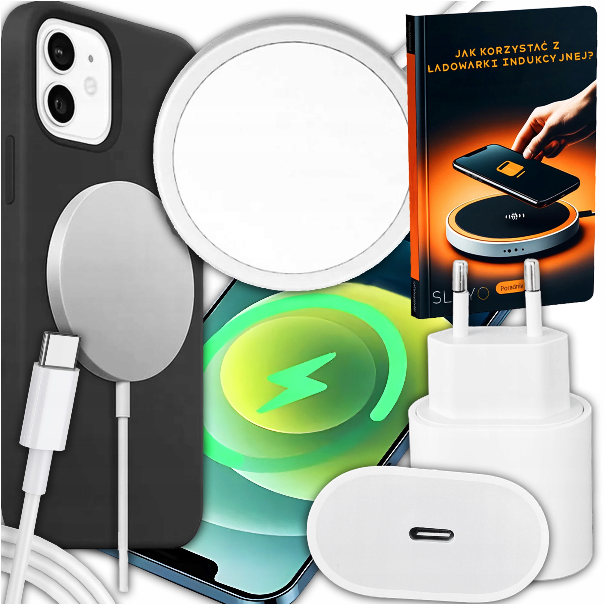 ŁADOWARKA INDUKCYJNA BEZPRZEWODOWA DO IPHONE MAGSAFE APPLE KOMPLET 20W QI - Sklep, Opinie, Cena ...