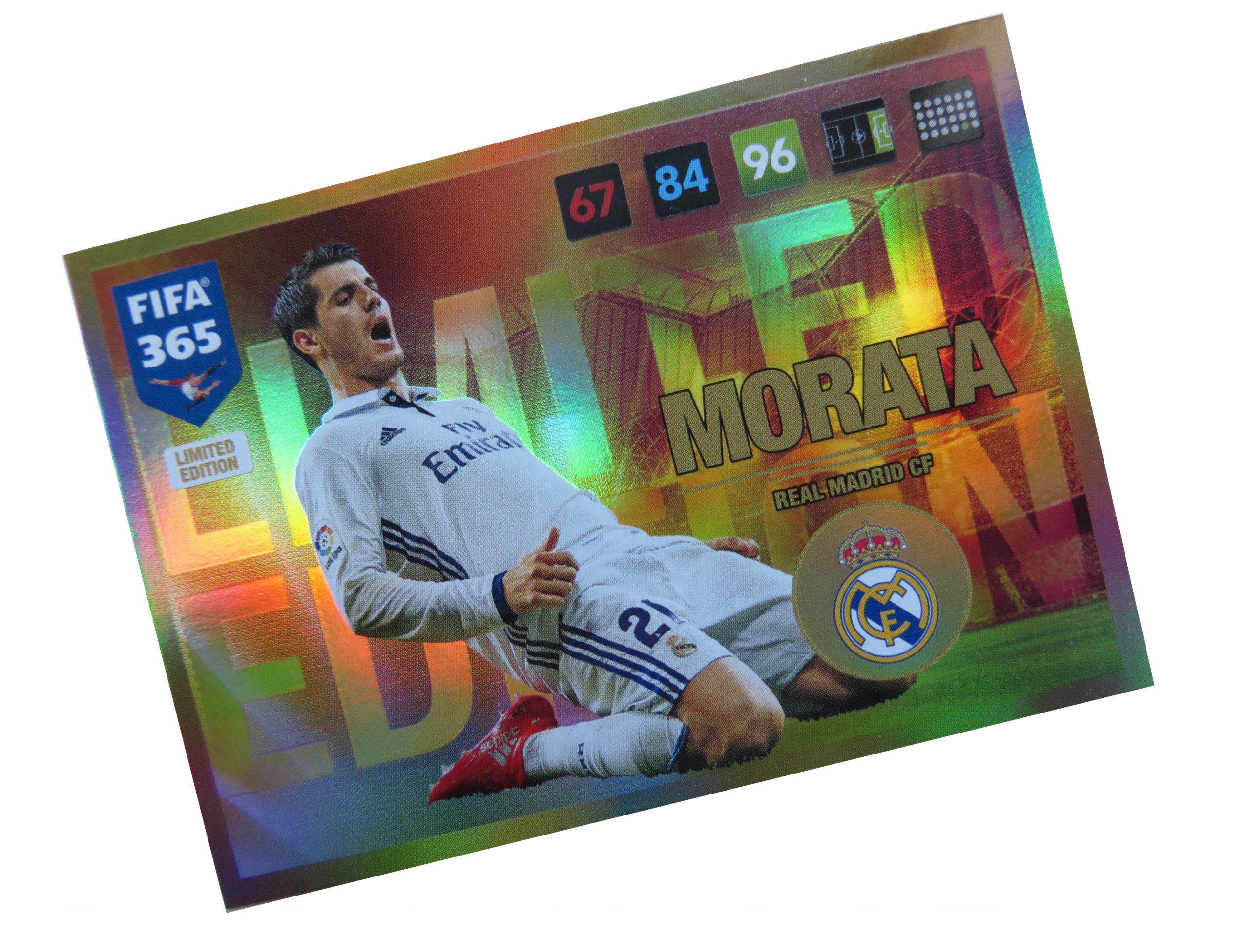 PANINI FIFA 365 2017 KARTY PIŁKARSKIE LIMITED ALVARO MORATA REAL MADRID ...