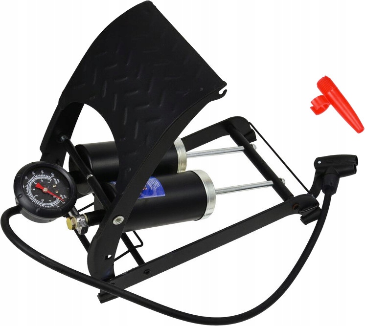 POMPKA NOŻNA DWUTŁOKOWA SAMOCHODOWA ROWEROWA MOCNA 5901477113918 za 54 ...