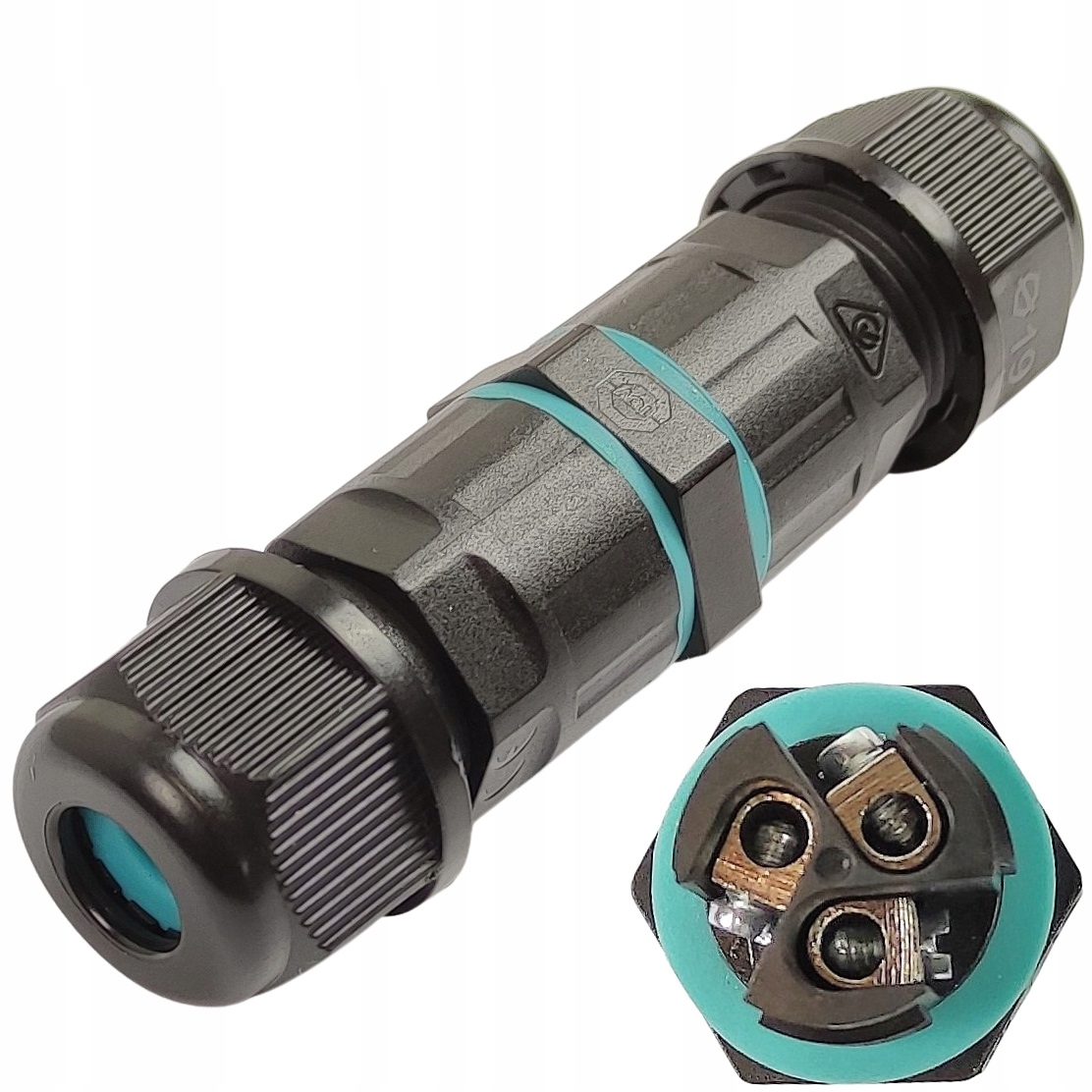 MUFA KABELOVÁ SPOJKA 3 PINY HERMETICKÁ IP68 2,5MM za 61 Kč - Allegro