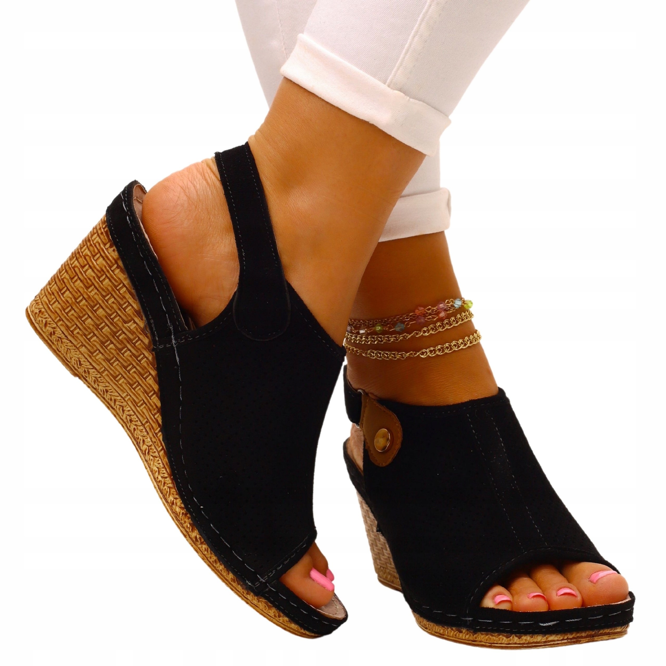 IN-BOOTS Sandały damskie na koturnie koturn rozmiar 41 • Cena, Opinie • Sandały 15867871129 ...