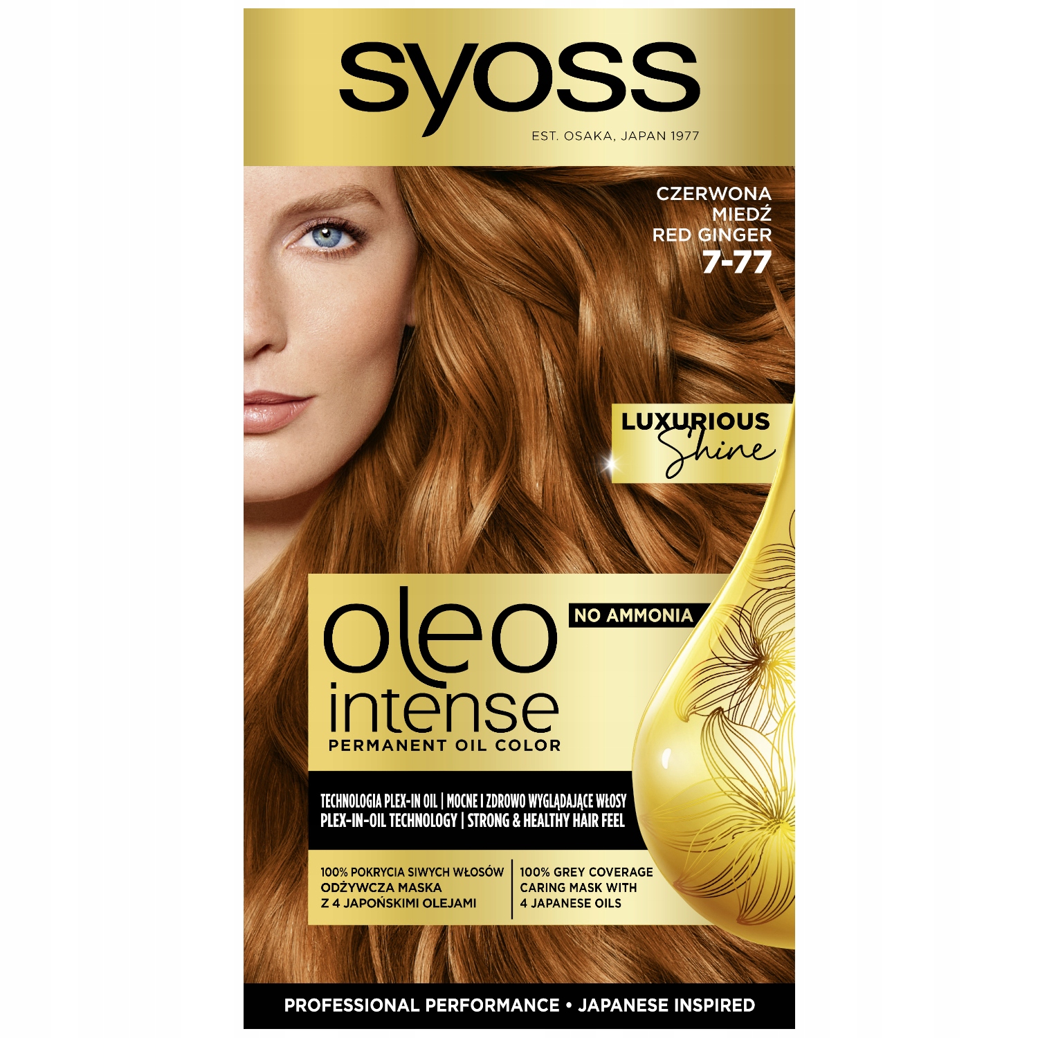 Syoss Oleo Intense farba do włosów 7-77 Red Ginger (9000101661187 ...