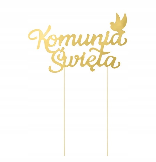 TOPPER ZŁOTY KOMUNIA ŚWIĘTA Topper tort komunijny 13614090575 - Allegro.pl TOPPER ZŁOTY KOMUNIA ŚWIĘTA Topper tort komunijny 13614090575 - Allegro.pl