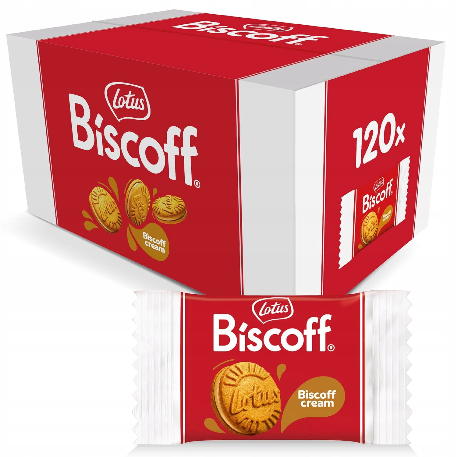 LOTUS Biscoff Cream Doppel keksz 120 darabos kiszerelésben, 1200 g ...