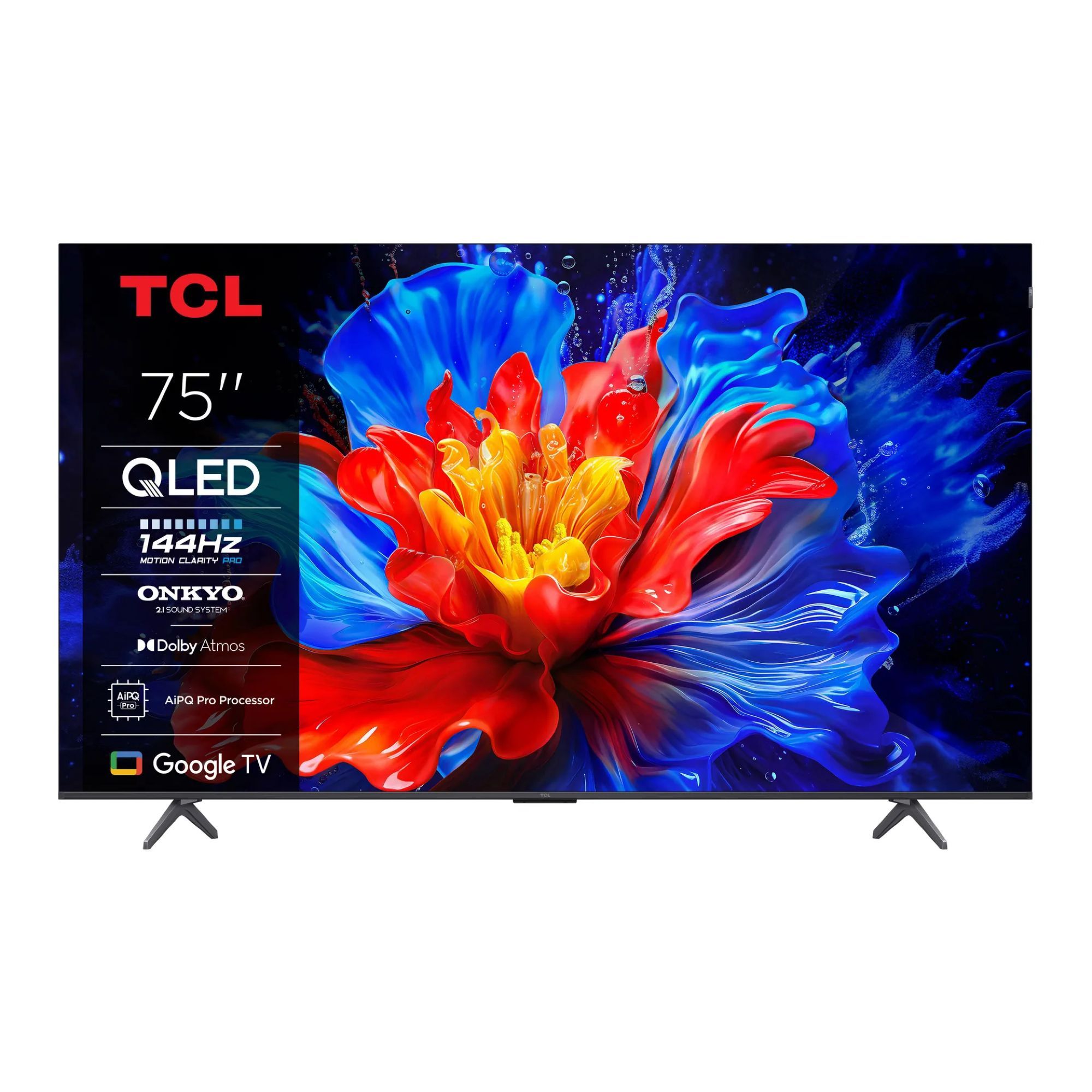 Telewizor TCL 75P81K 75" QLED 4K UHD 144Hz Google TV DVB-T2 WiFi ...