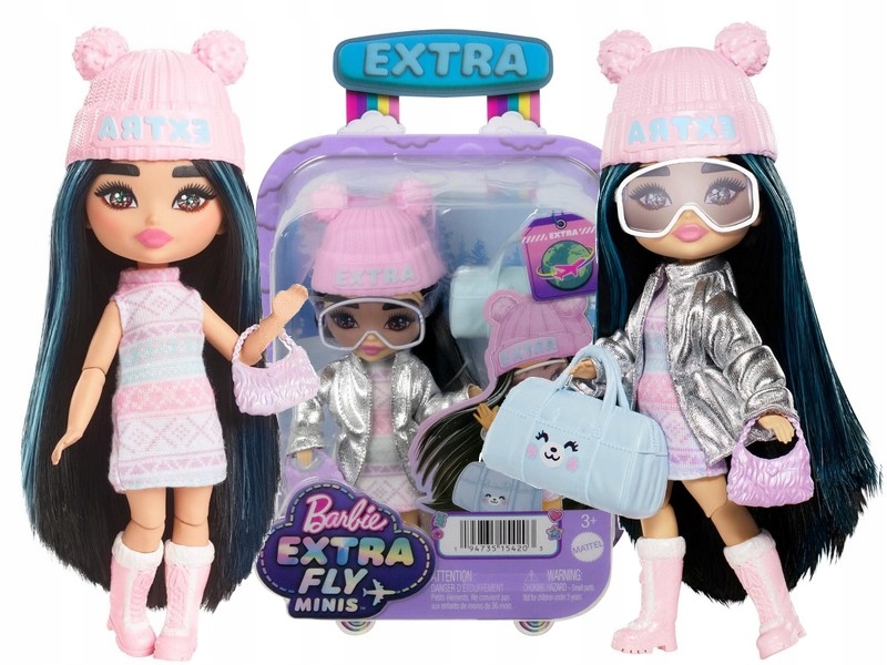 LALKA BARBIE EXTRA FLY MINIS zimowy look lalka + akcesoria HPB20 ... LALKA BARBIE EXTRA FLY MINIS zimowy look lalka + akcesoria HPB20 ...
