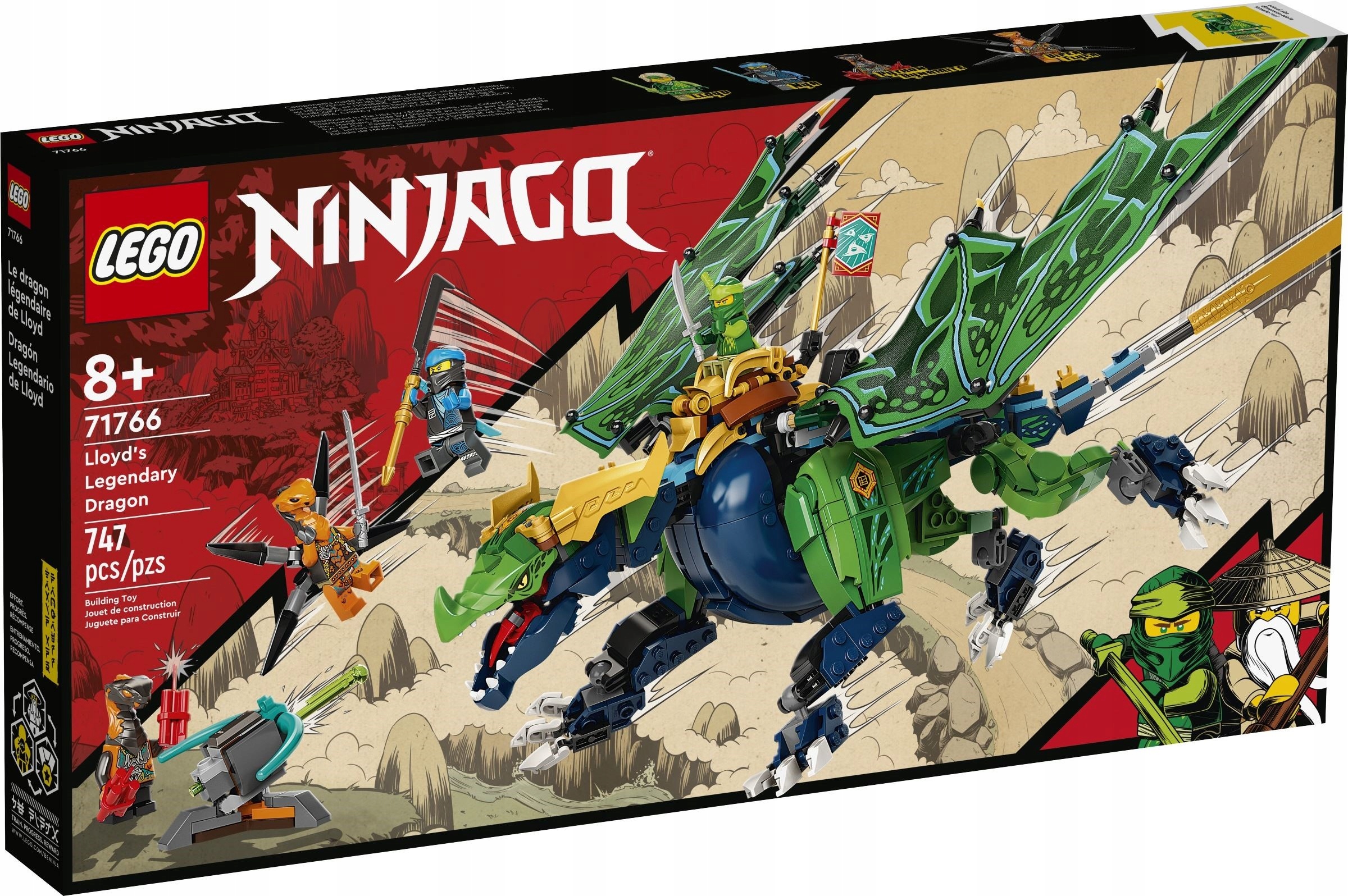 Lego ninjago legendarny smok lloyda 71766 12183086483 - Allegro.pl