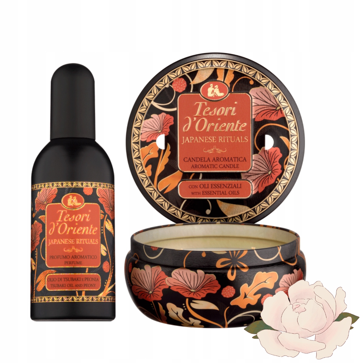 Perfumy Tesori d'Oriente orientalne olej tsubaki i piwonia 100 ml ...
