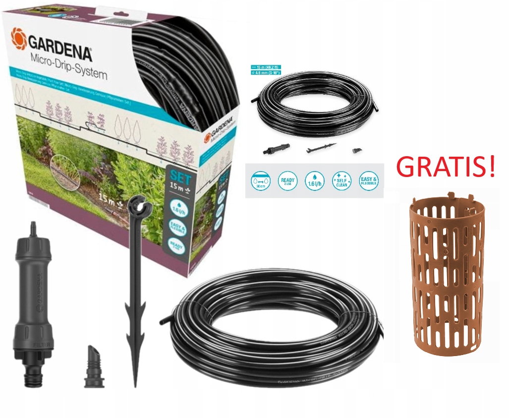 Drip System Gardena - Niska cena na Allegro