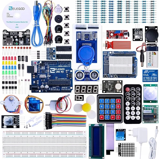 Zestaw startowy ELEGOO UNO R3 Arduino IDE LCD 200 elementów edukacyjny ...