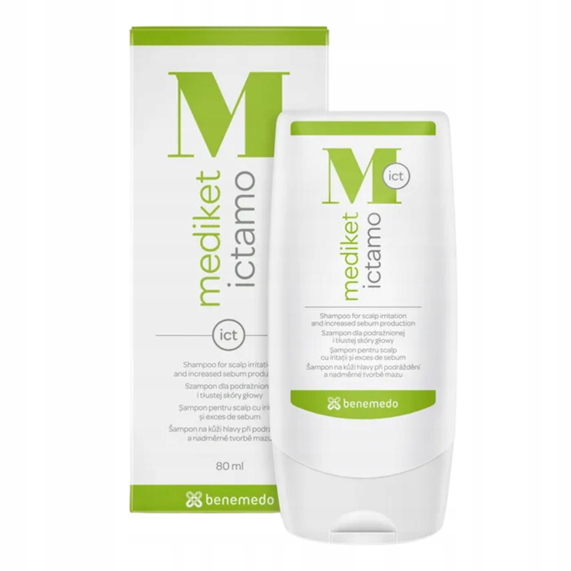 Mediket Ictamo szampon dla podrażnionej i tłustej skóry głowy 80 ml ...