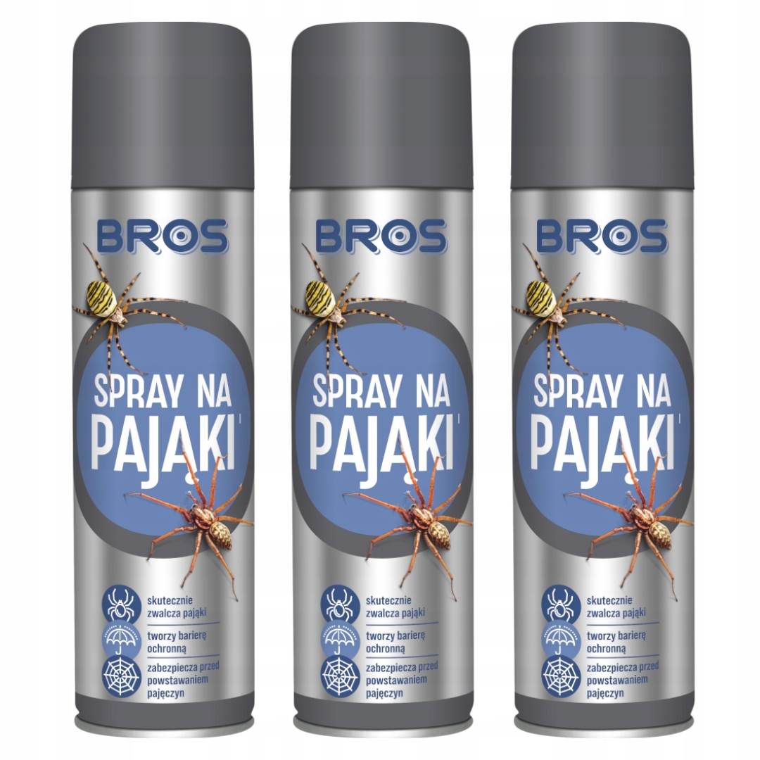 3x BROS SPRAY NA PAJĄKI ZAPOBIEGA POWSTAWANIU PAJĘCZYN SKUTECZNY 250ML ...