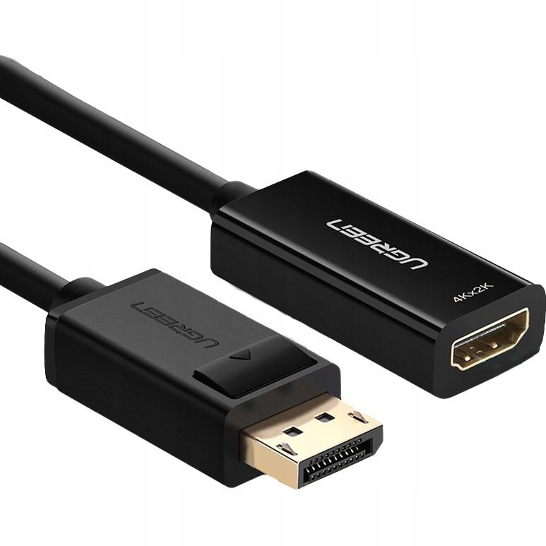 Przejściówka adapter do monitora komputera DisplayPort na HDMI, 25cm UGREEN - Sklep, Opinie ...
