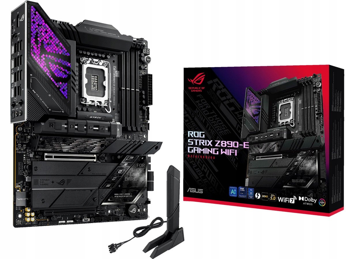 Płyta główna ASUS ROG STRIX Z890-E GAMING WIFI box gwarancja nr. A4810 ...