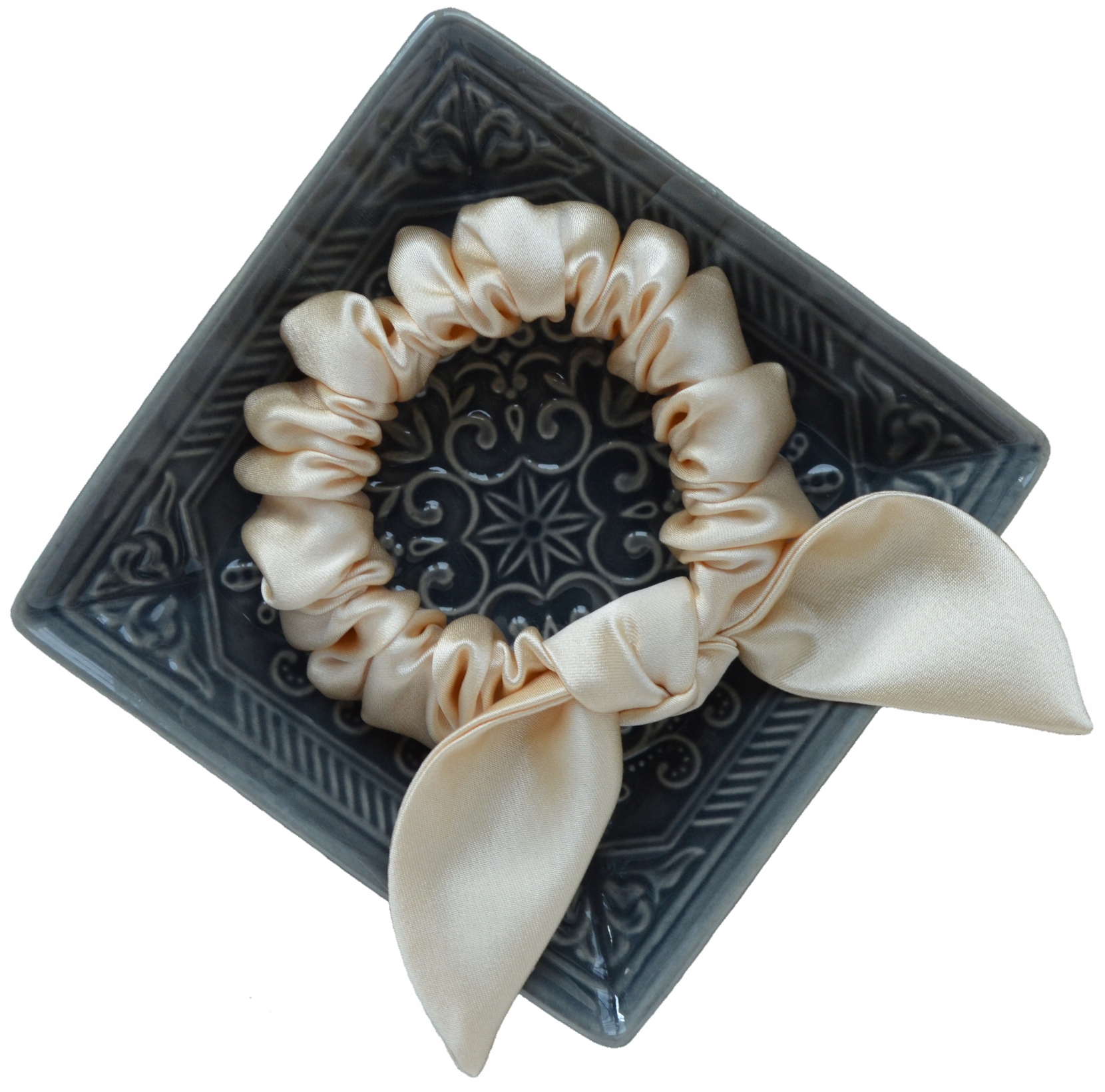 Gumka frotka jedwabna z kokardą VANILLA • Cena, Opinie • Gumki 12951669274 • Allegro