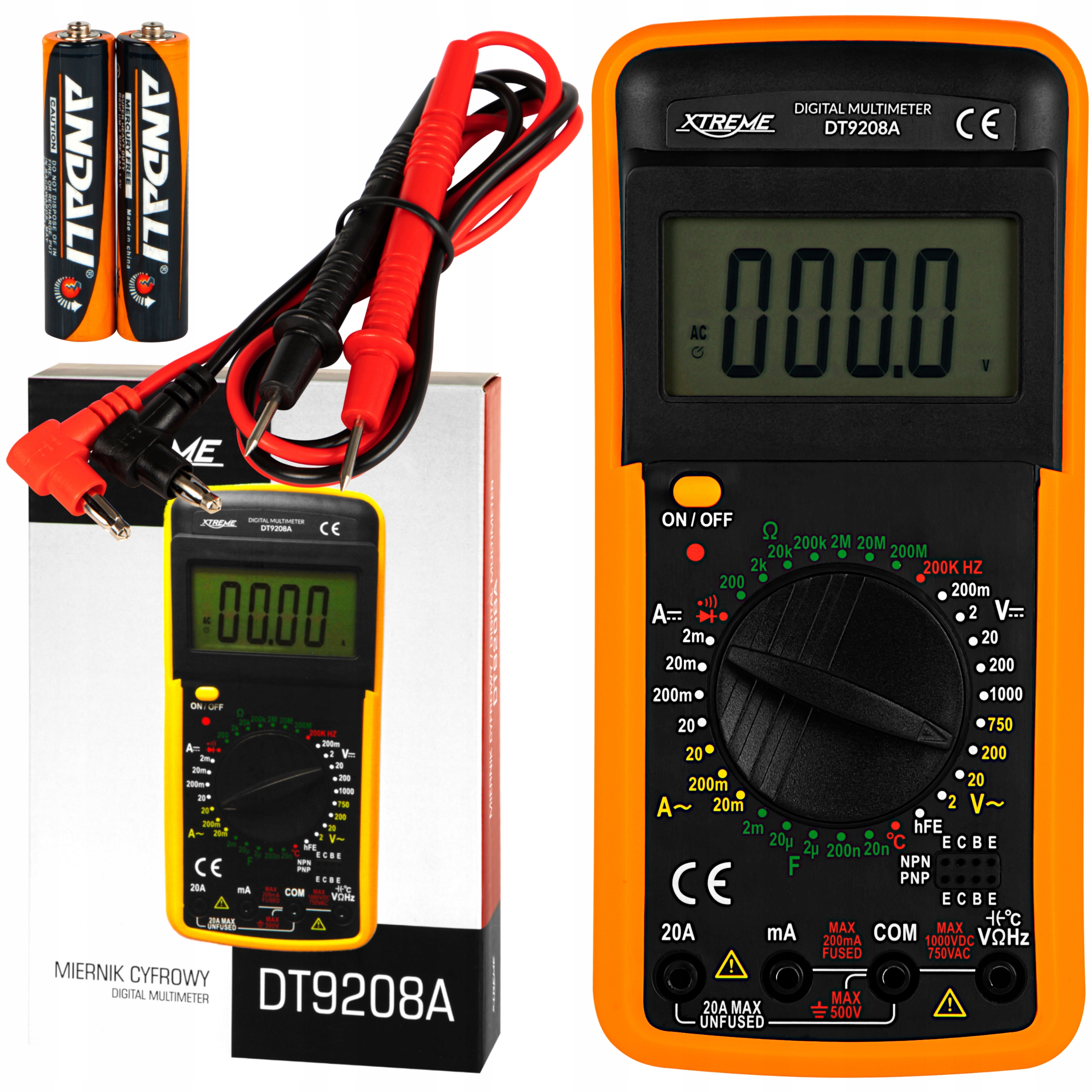 Multimetr ręczny Xtreme DT9208A - Sklep, Opinie, Cena w Allegro