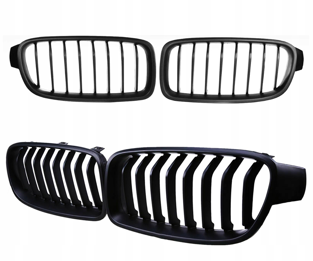 015MB NERKI W GRILL ATRAPY CZARNY MATT dla BMW F30 F31 F35 2011-2017 NA ...