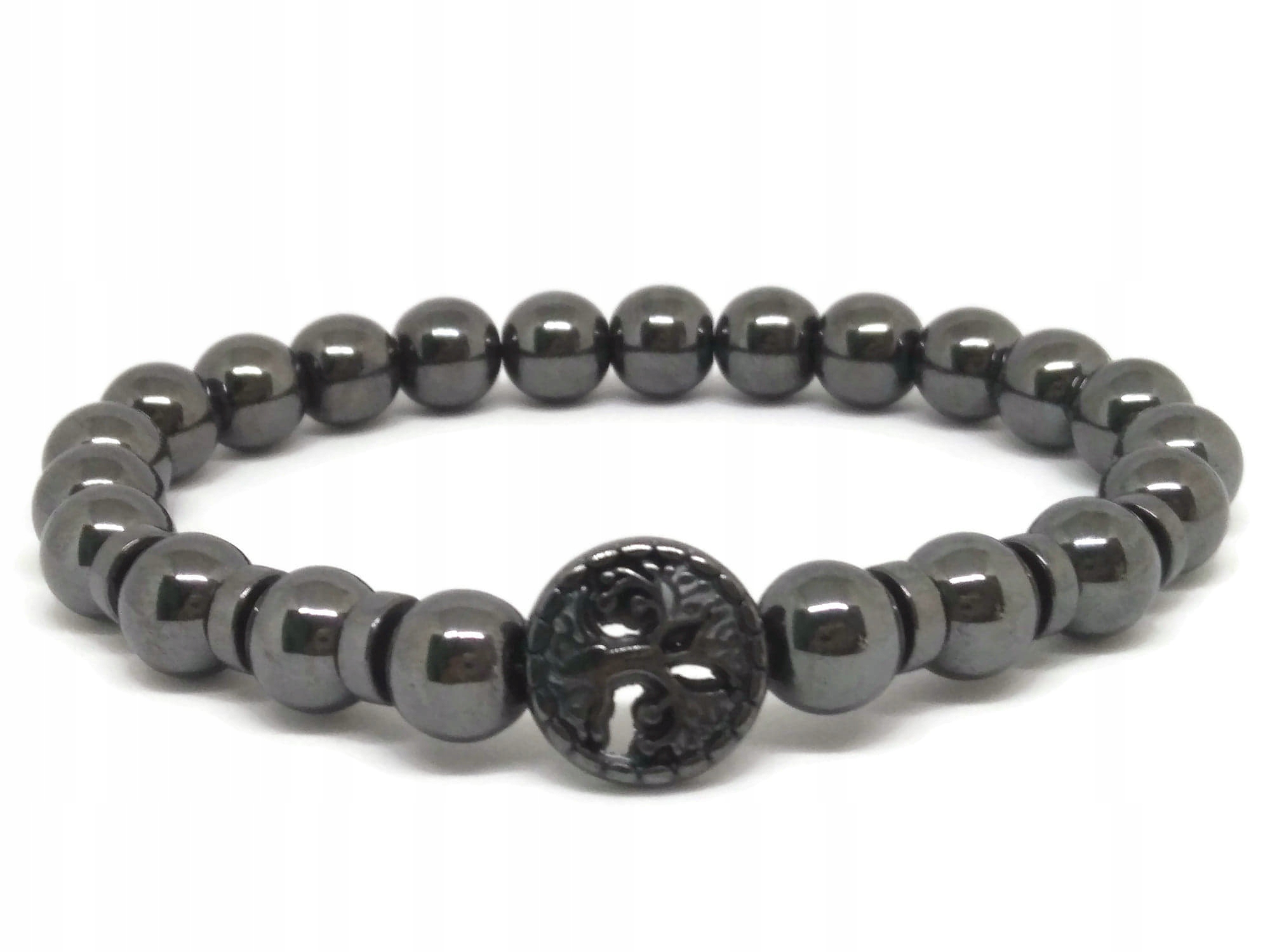 Bransoletka Zdrowotna kamień Hematyt k0195 • Cena, Opinie • Bransoletki ...