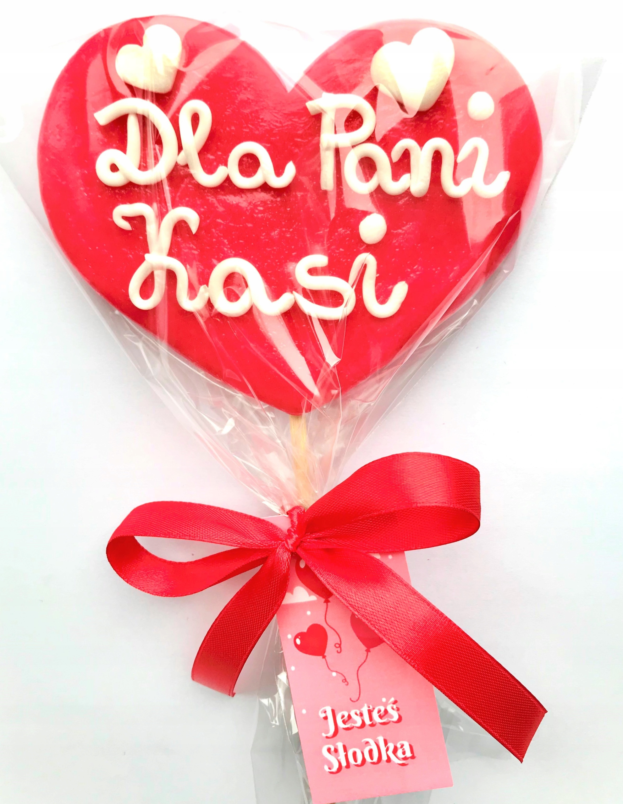 WALENTYNKI PREZENT DUŻY LIZAK SERCE10cm DLA PANI • Cena, Opinie ...