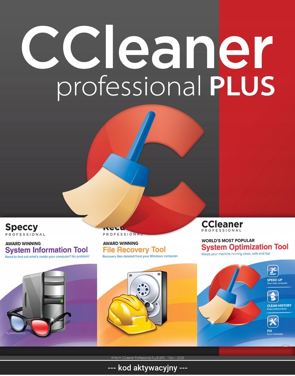 Piriform CCleaner Professional PLUS 3PC / 1Rok - 2025 - Sklep, Opinie ...