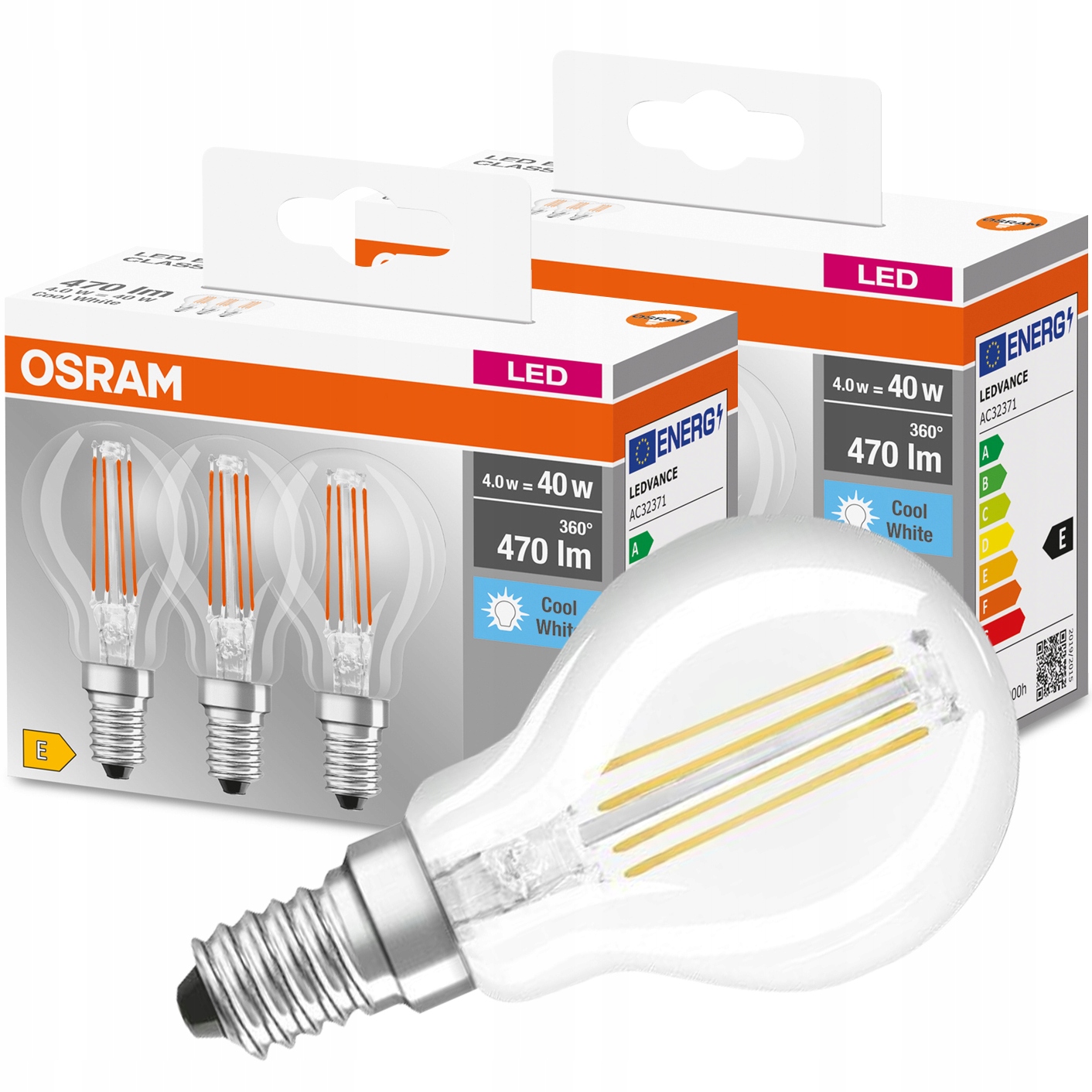 Zestaw 6x Żarówka LED P40 E14 4W 40W Osram 4000K (OSRLED4670) • Cena ... Zestaw 6x Żarówka LED P40 E14 4W 40W Osram 4000K (OSRLED4670) • Cena ...
