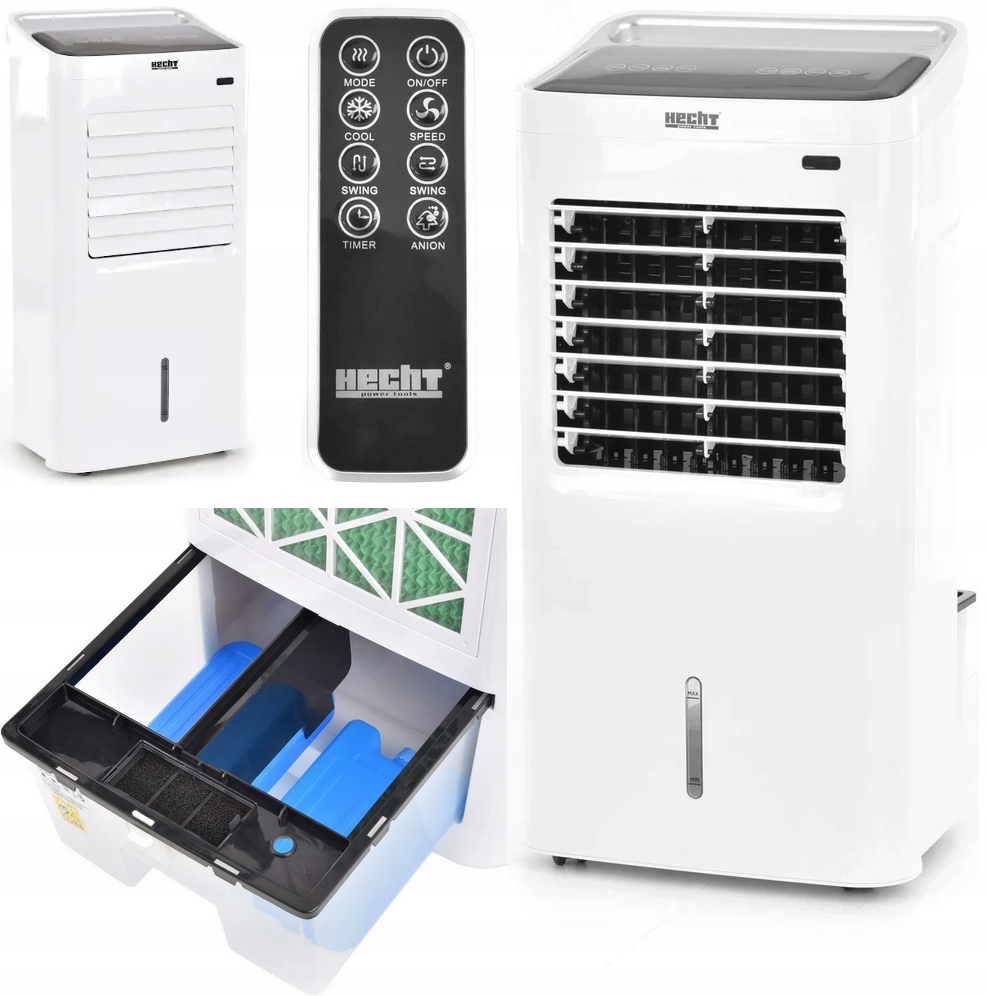 Wentylator Klimator Z Jonizatorem HECHT 3809 Moc 75W Timer Wyświetlacz ...