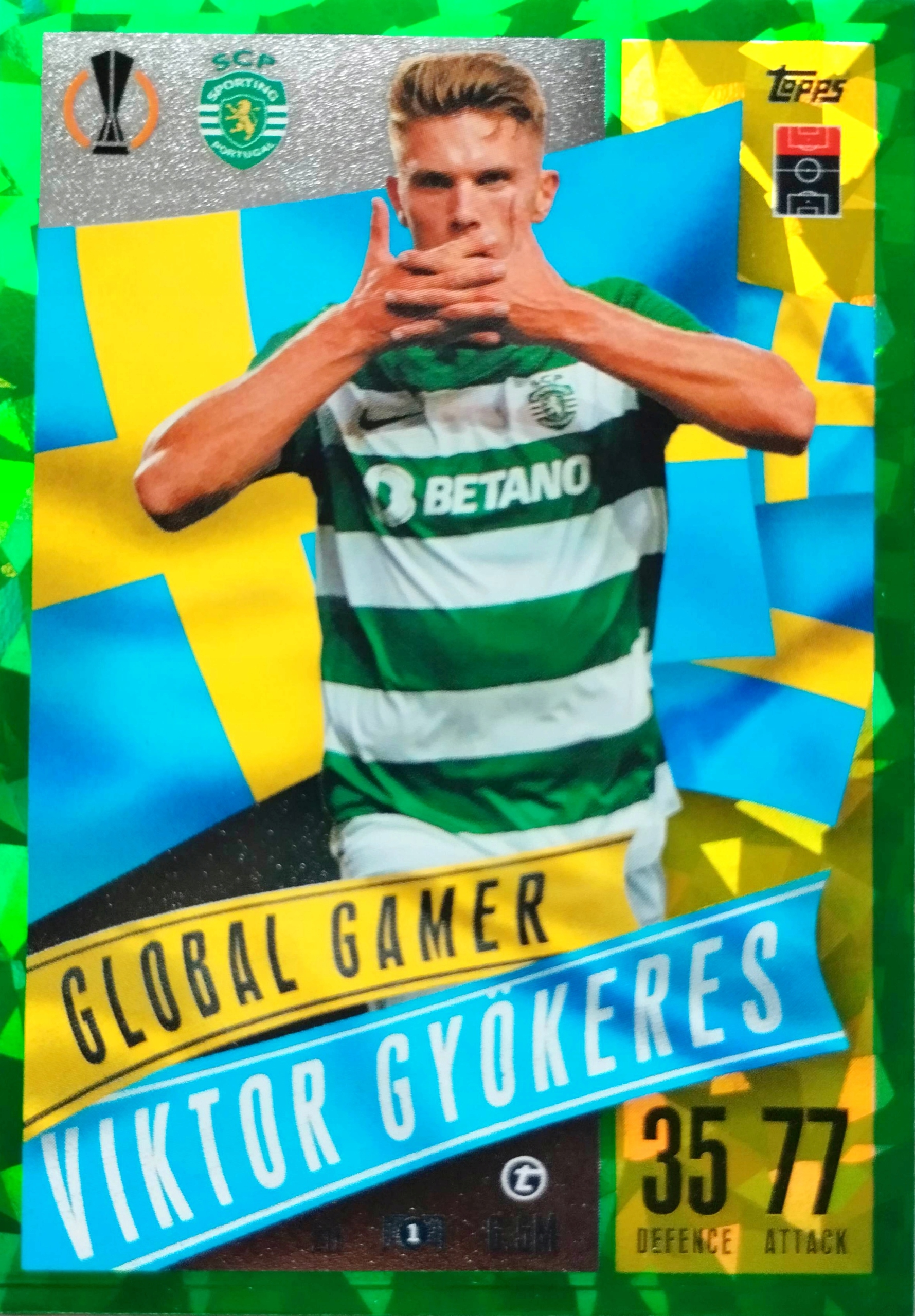 TOPPS MATCH ATTAX EXTRA 2023/2024 EMERALD GLOBAL GAMER 211 VIKTOR GYOKERES - 15167748345 - Allegro