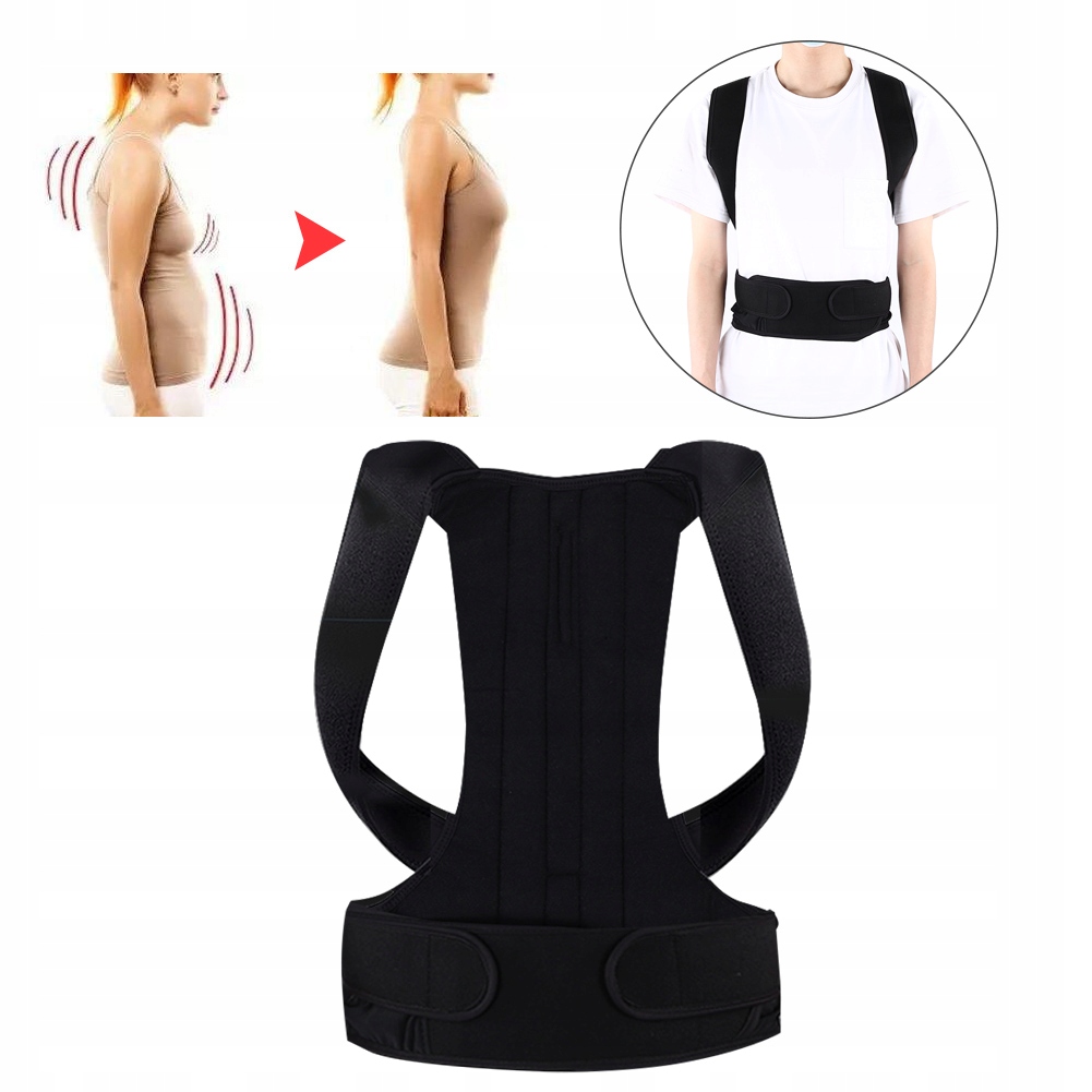 KOREKTOR WAD POSTAWY ORTOPEDYCZNY PROSTE PLECY M • Cena, Opinie - Allegro