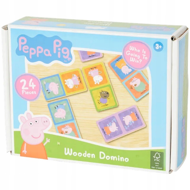 Drewniana Gra Domino Świnka Peppa 3+ - porównaj ceny - Allegro.pl